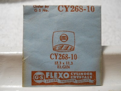 GS CY268-10 Watch Crystal Fit Elgin 5022 - 12.3 x 11.3 mm - Factory ...