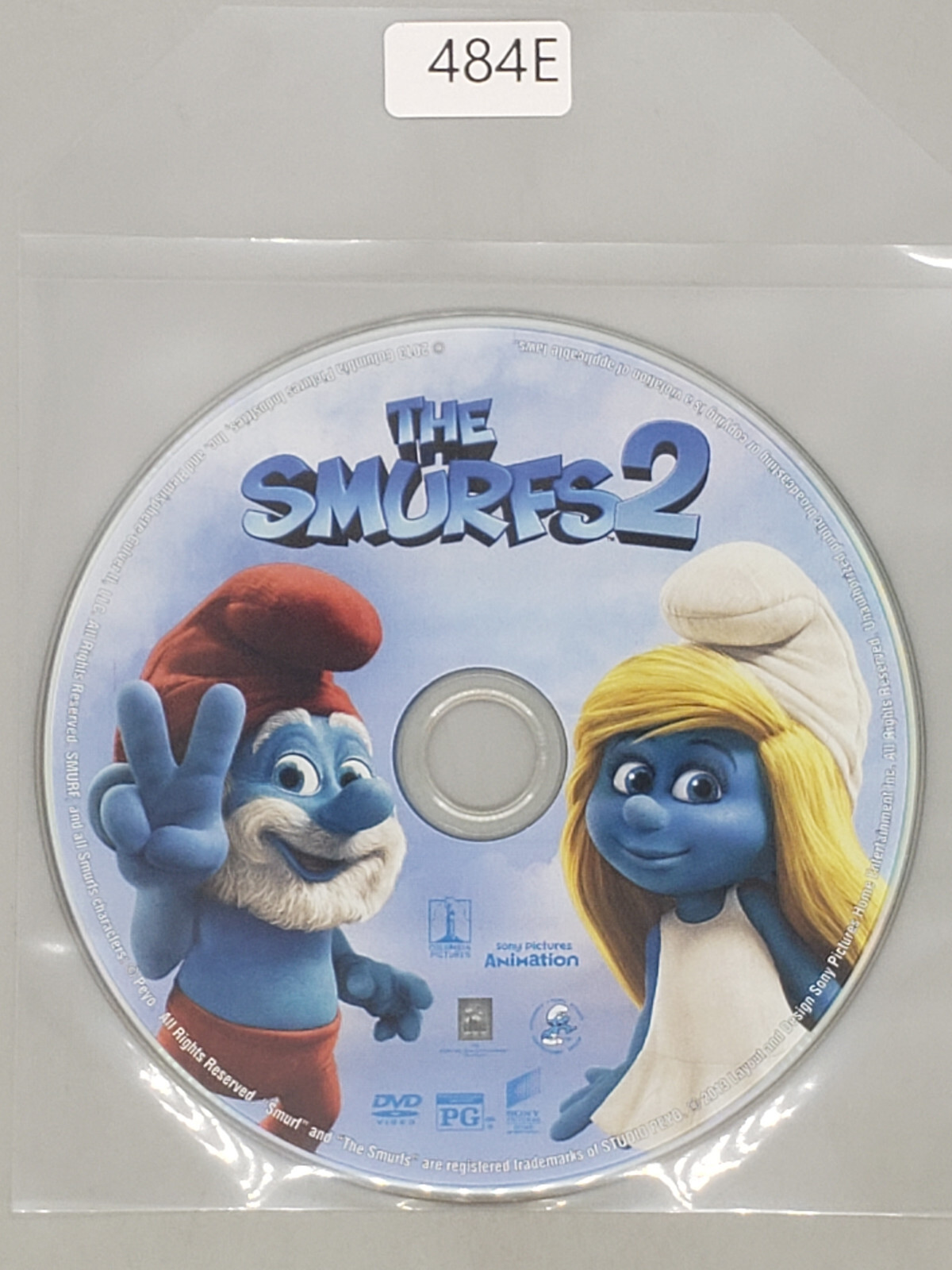 The Smurfs 2 (DVD, 2013) Disc Only No Tracking 43396419681| eBay
