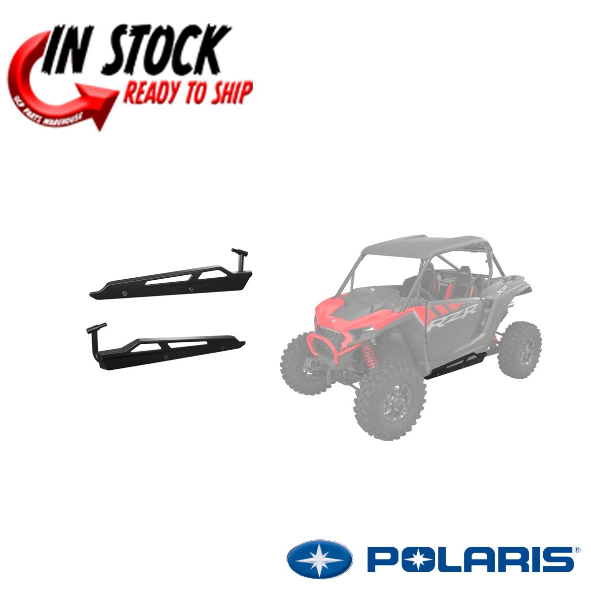 POLARIS LOW PROFILE ROCK SLIDERS 2024 RZR XP 1000 2 SEATER OEM NEW BLACK | eBay