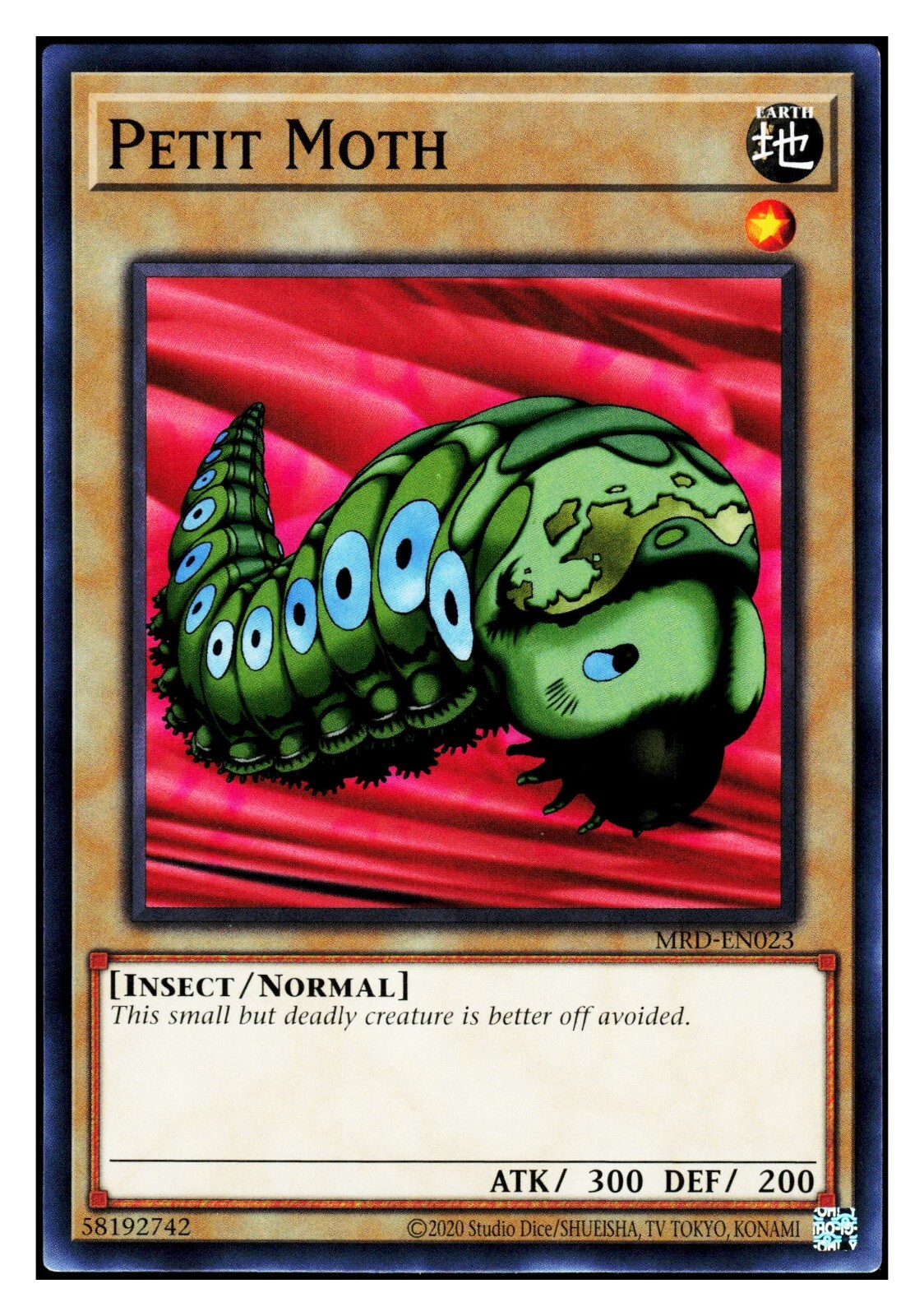 YuGiOh Petit Moth MRD-EN023 Matel Raiders Common | eBay