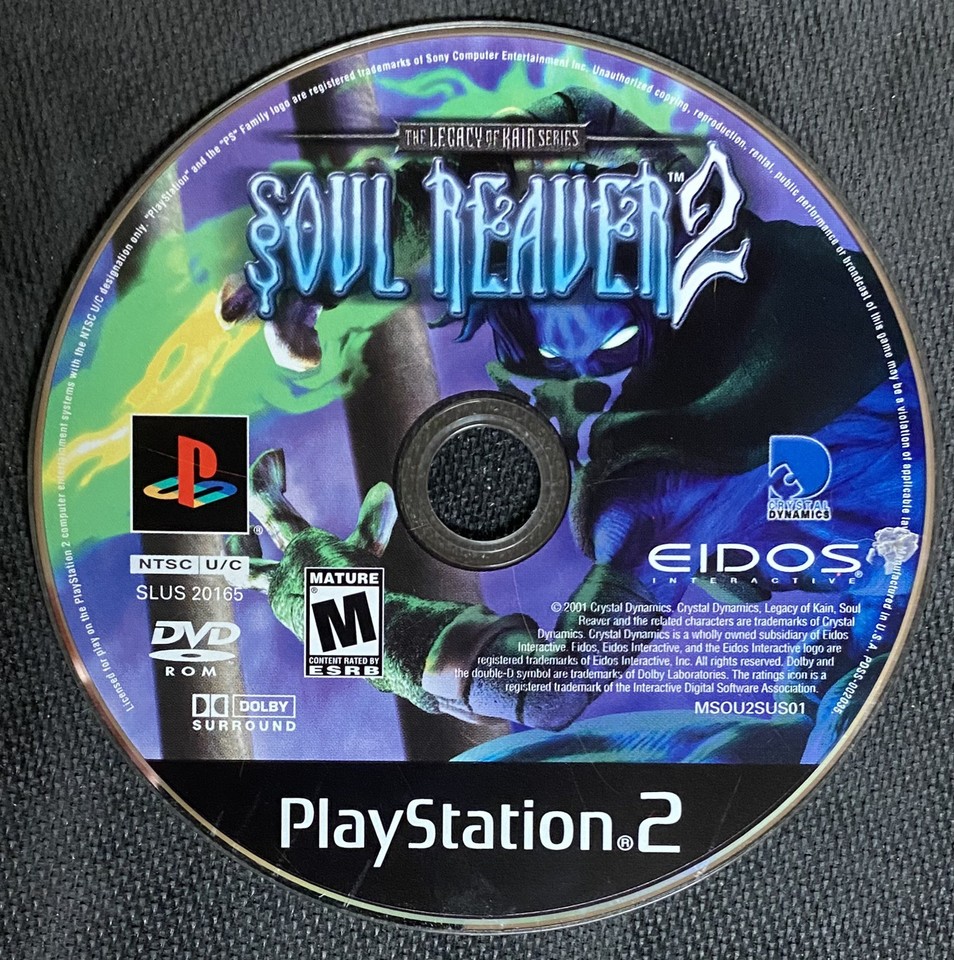 Legacy of Kain Soul Reaver 2 PS2 Disc Only TESTED Authentic Play ...