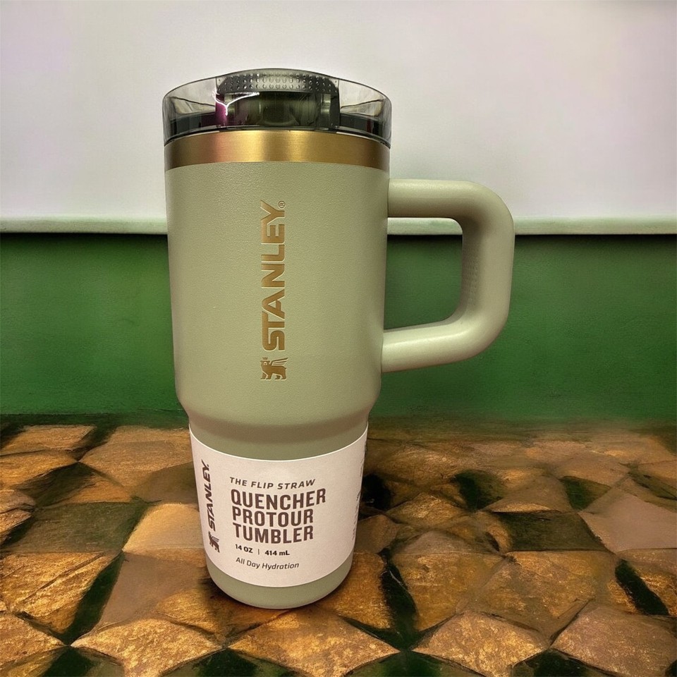 NEW STANLEY cup The Quencher Pro tour Anti Spill Tumbler 14 OZ ...