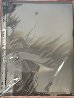 10 Sheets with 9 Binder Holes Double Sided Stamp Album Stock Pages(1 ...