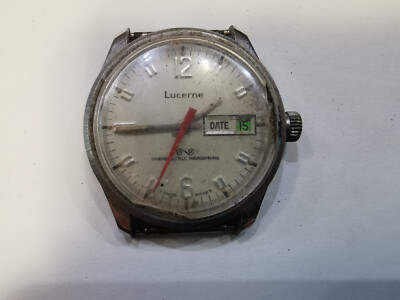 Vintage SWISS MADE MEN WATCH LUCERNE | eBay