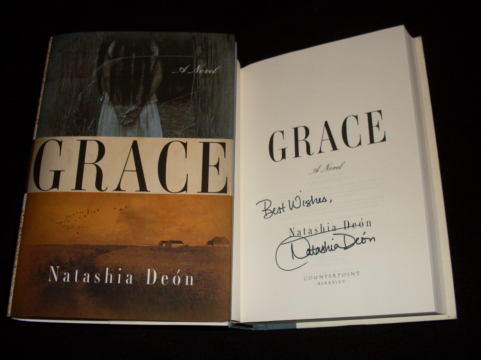 Natashia Deon signed Grace 1st printing hardcover book 9781619027206| eBay