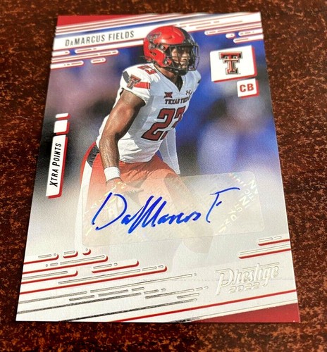 DaMarcus Fields 2022 Chronicles Prestige DP AUTO RC Xtra Points #PX-DAM ...