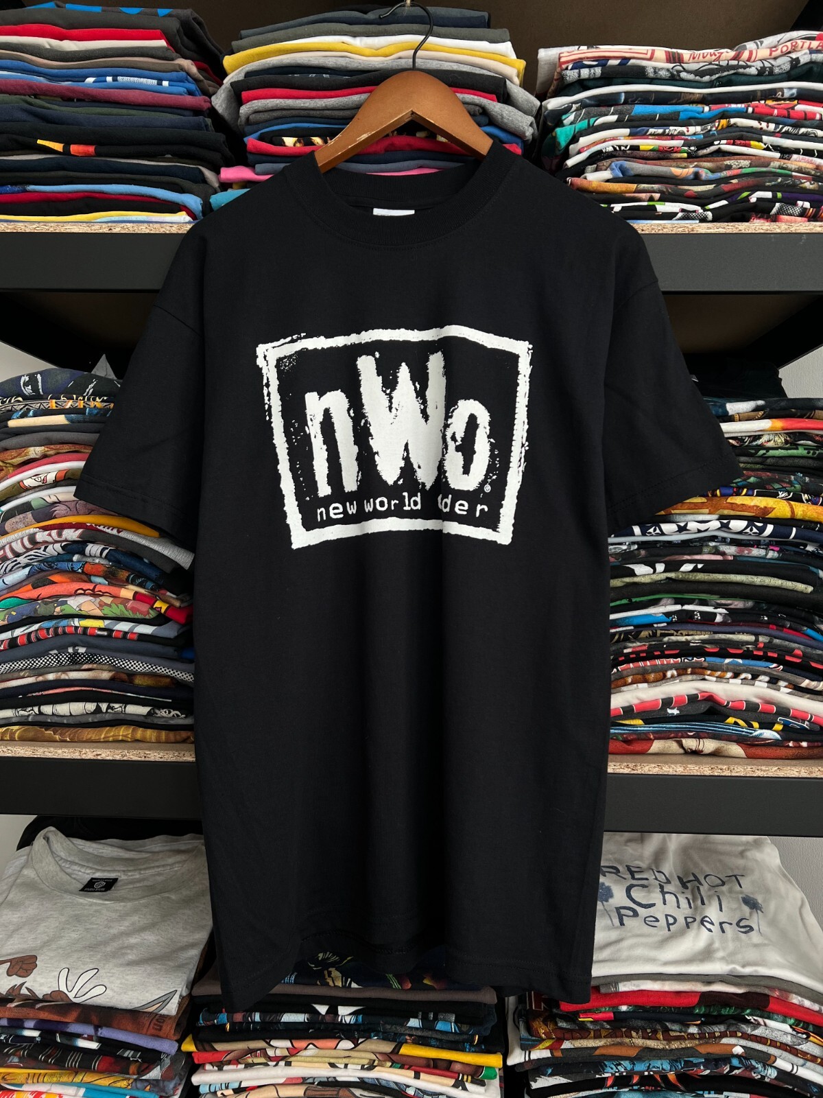 Vintage 2002 WCW NWO New World Order Black Tee - Gem