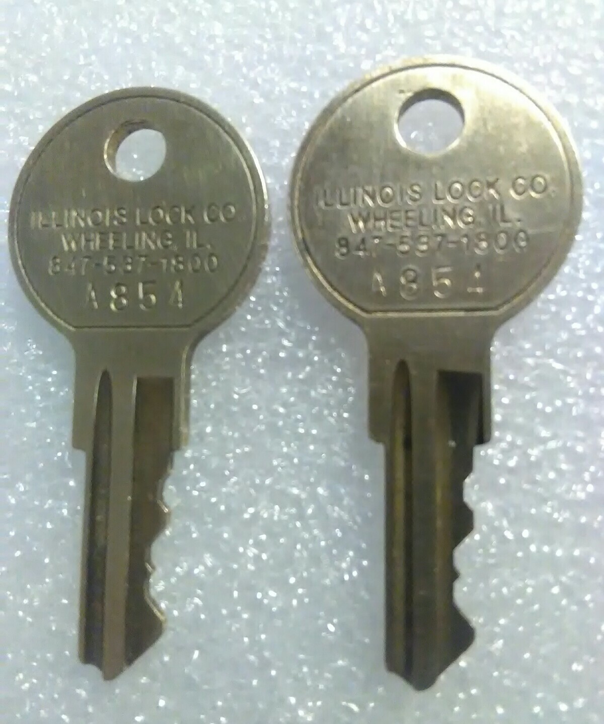 IBM CASH DRAWER KEY'S #A854 SET OF 2 Spare KEYS. | eBay