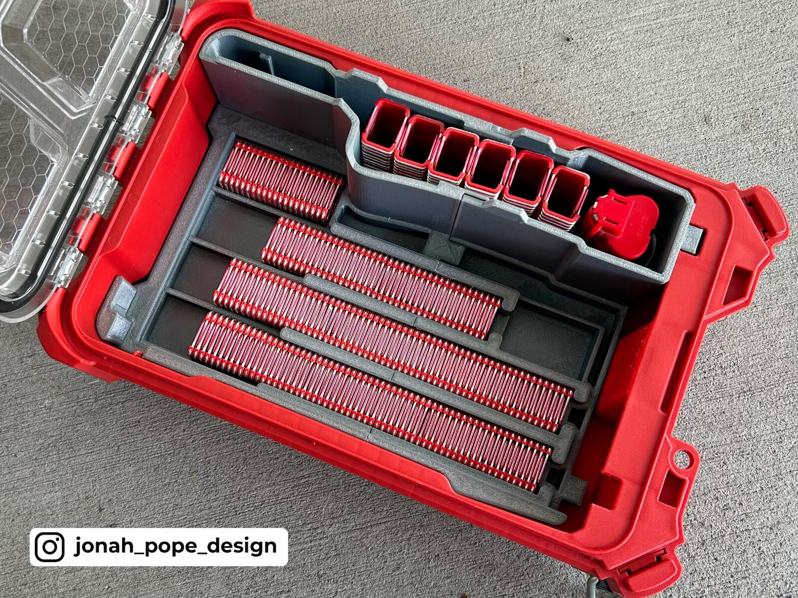 Milwaukee Packout Insert for M12 Cable Stapler | Jonah Pope Design ...