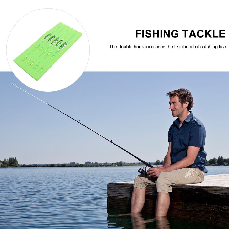 5 Pcs Snap Hook Fishing Lures Hooks Carp Swivel Finshing Braided Thread ...