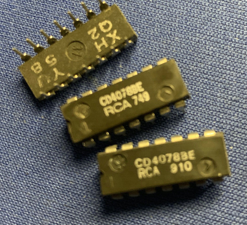 CD4078BE RCA 4078N 4078PC CMOS VINTAGE 14-Pin DIP Rare! LAST ONES QTY-1 ...