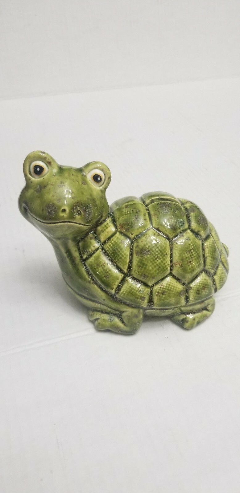 Vintage Green Ceramic Turtle Bank | eBay