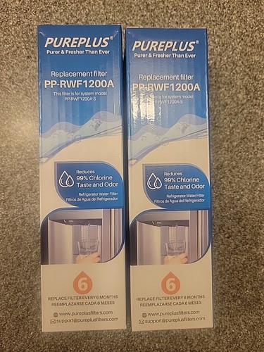 PUREPLUS PP-RWF1200A Replacement Water Filter, Pack of 2 - 6 Month ...