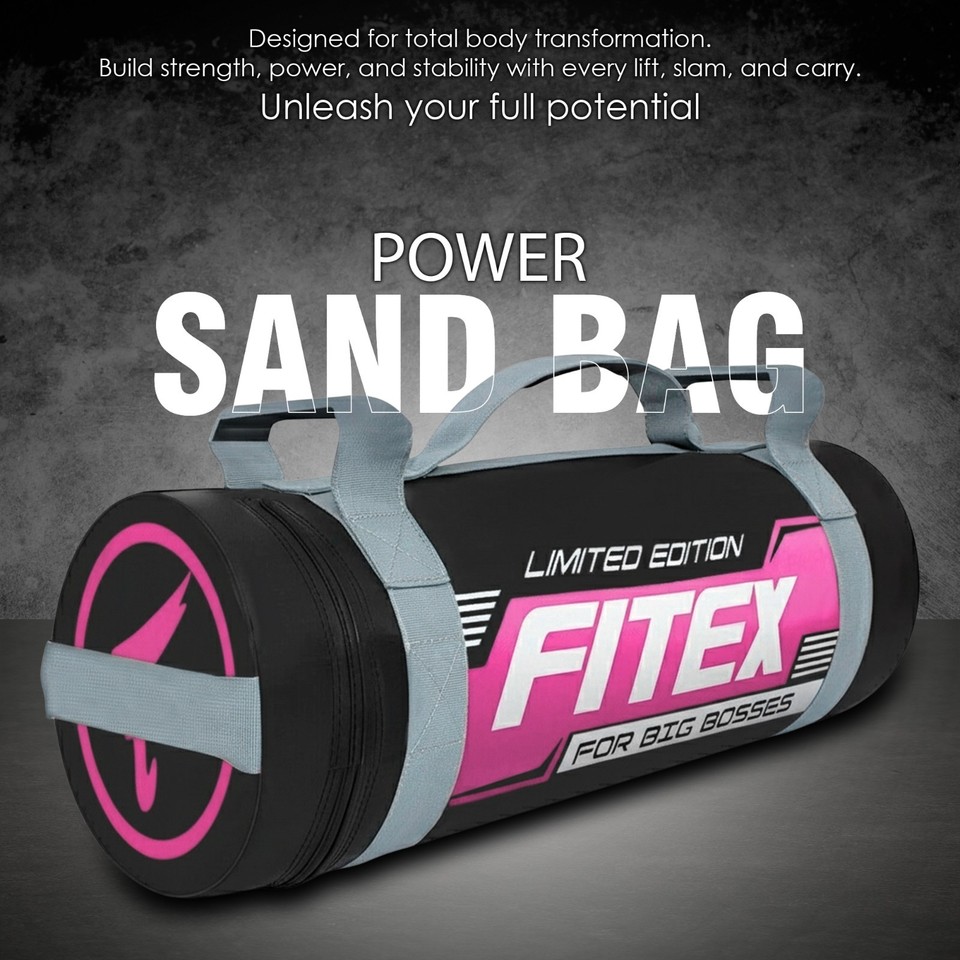 20KG Power Sandbag Weighted Gym Bag with Handles for CrossFit Strength ...