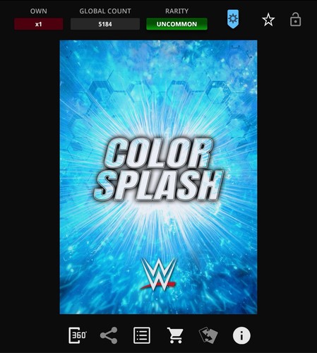 DIGITAL Topps WWE Slam 25 COLOR SPLASH Blue Motion Base - TIFFANY ...