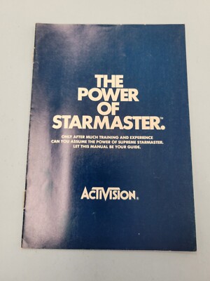 Vintage 1982 Activision Power of Starmaster Game Player's Manual Alan ...