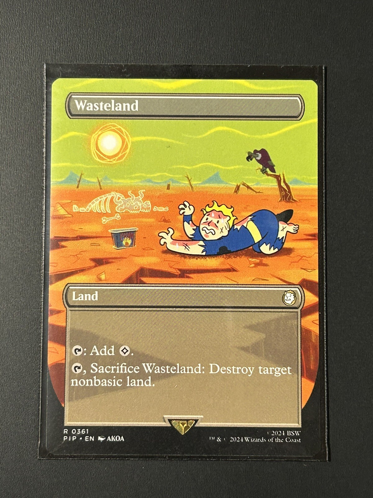 NM MTG - Wasteland (Borderless) - Universes Beyond: Fallout (PIP) 0361 ...