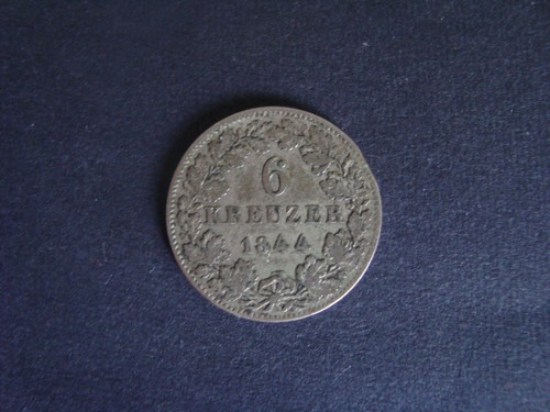 GERMAN STATES 1844 6 KREUZER COIN GOOD CONDITION. | eBay UK