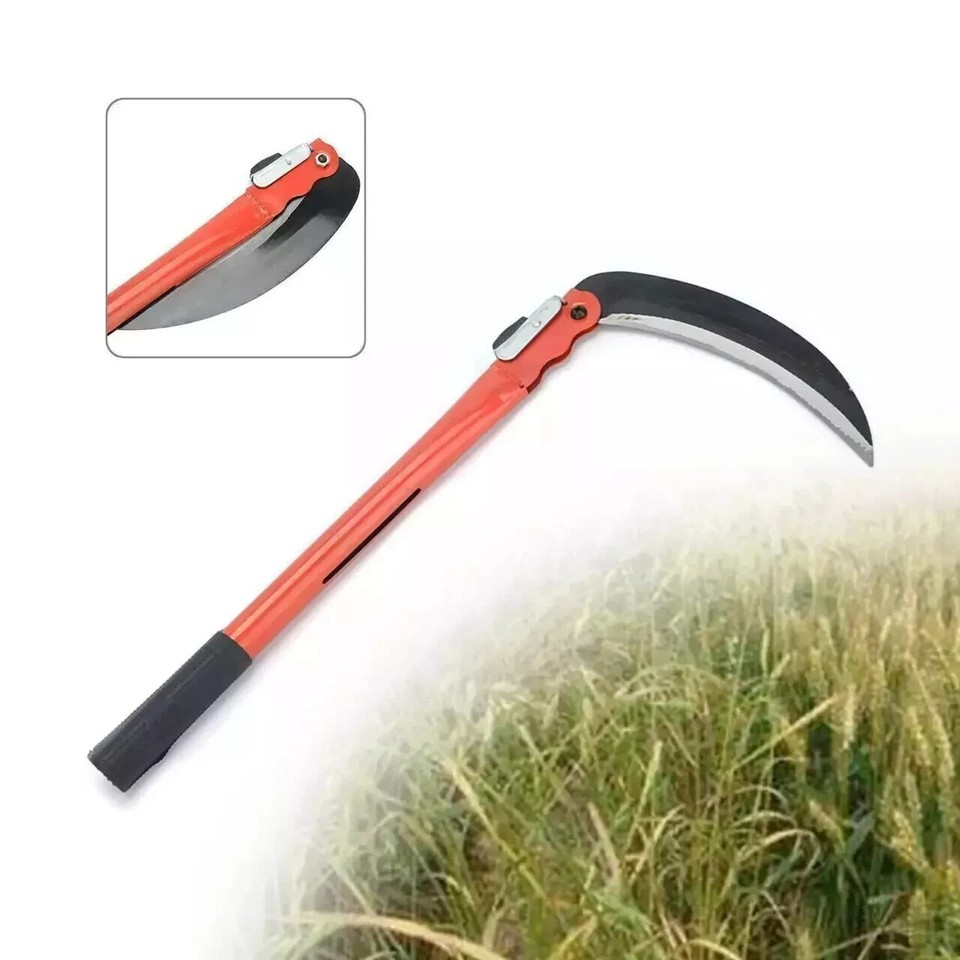 50cm Grass Cutting Sickle Folding Steel Gardening Scythe Sharp- BRAND ...