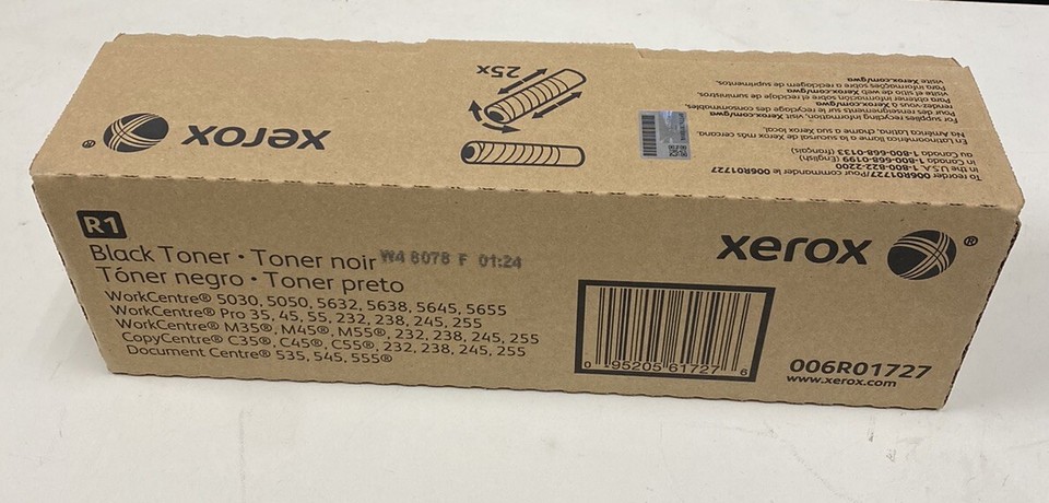 Xerox 006R01727 Black Toner 5030 5050 5632 5638 5645 5655 NEW ...