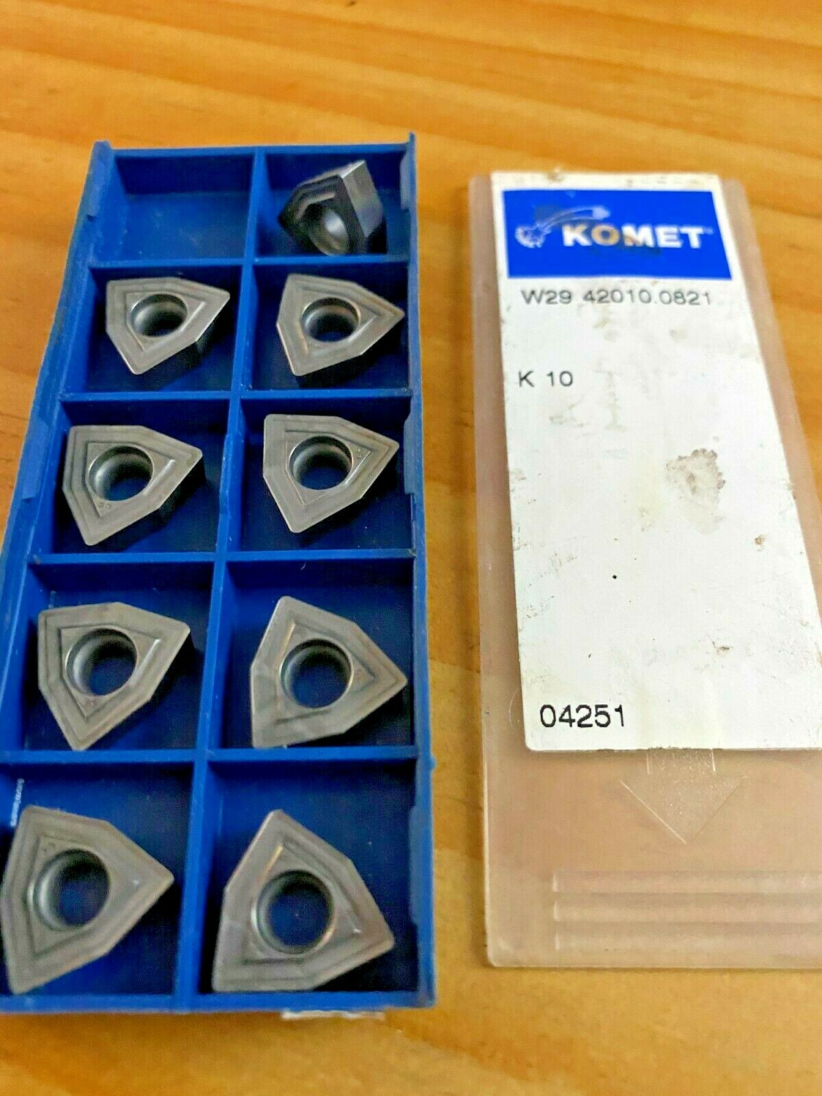 Komet Carbide Inserts - W29 42010.0821 K10 - Qty. 9 - NIB | eBay