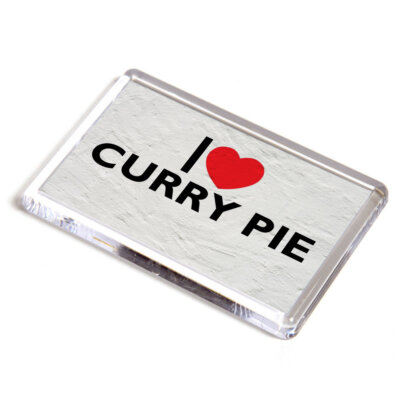 FRIDGE MAGNET - I Love Curry Pie - Novelty Food & Drink Gift | eBay UK
