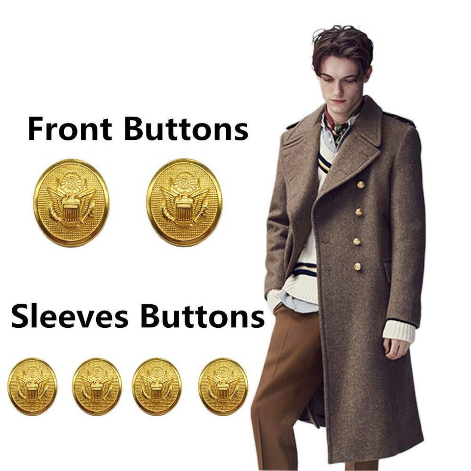14pcs Gold Blazer Buttons for Suits Blazers Sport Coats 20mm 15mm Metal ...
