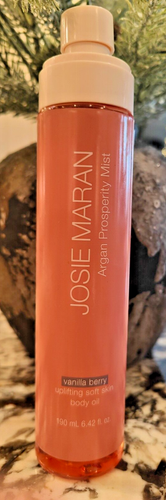 Josie Maran Argan Prosperity Mist Spray Body Oil VANILLA BERRY 6.42oz ...