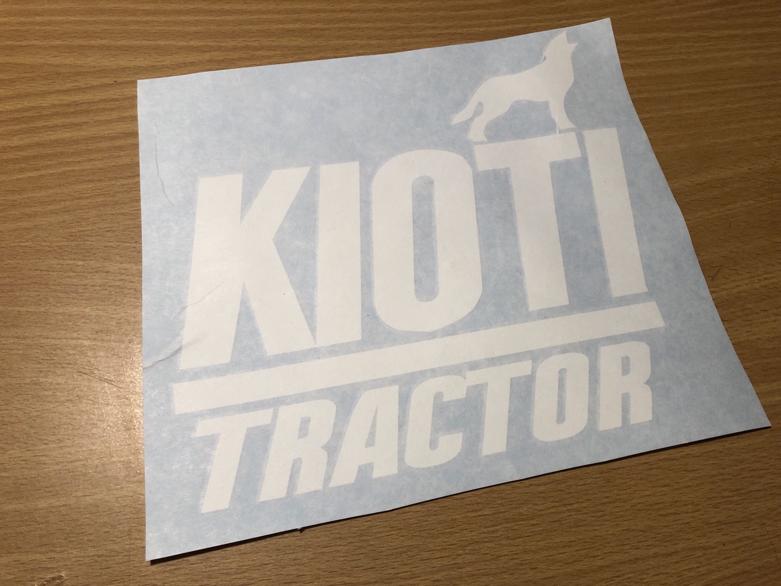 Kioti Tractor Sticker Decal White Vinyl 8inch Daedong 4x4 Truck Window ...