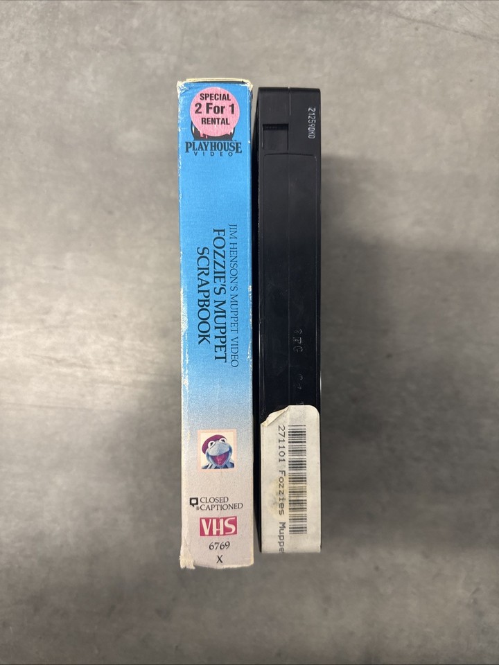 Jim Henson's Muppet Video Fozzies Muppet Scrapbook VHS Tape Ex-Rental ...