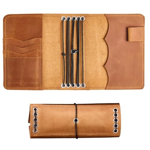 TORAKIP Leather Journal Cover – Handmade Refillable Notebook Cover Fits ...