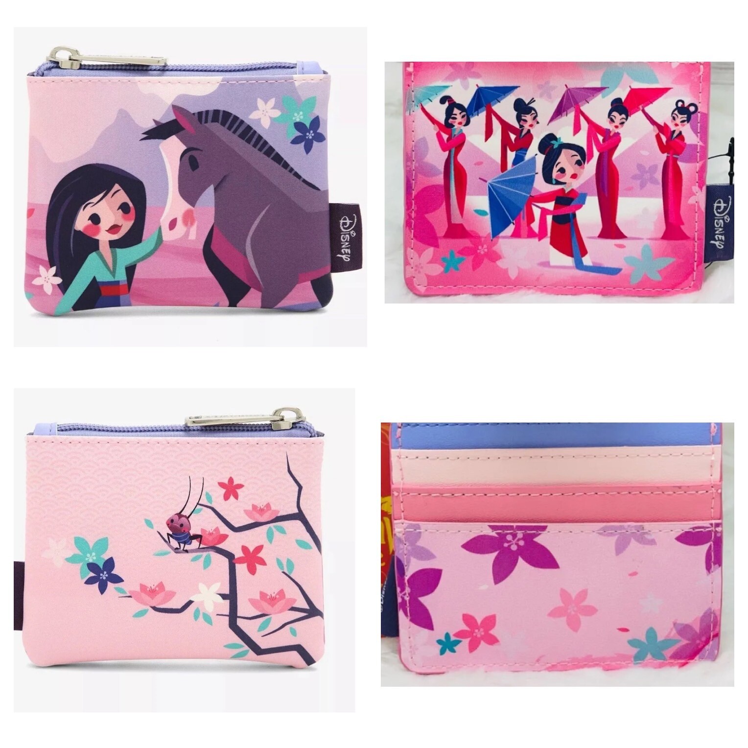 Loungefly Disney Mulan Matchmaker Chibi Cardholder And Mulan Coin Purse ...