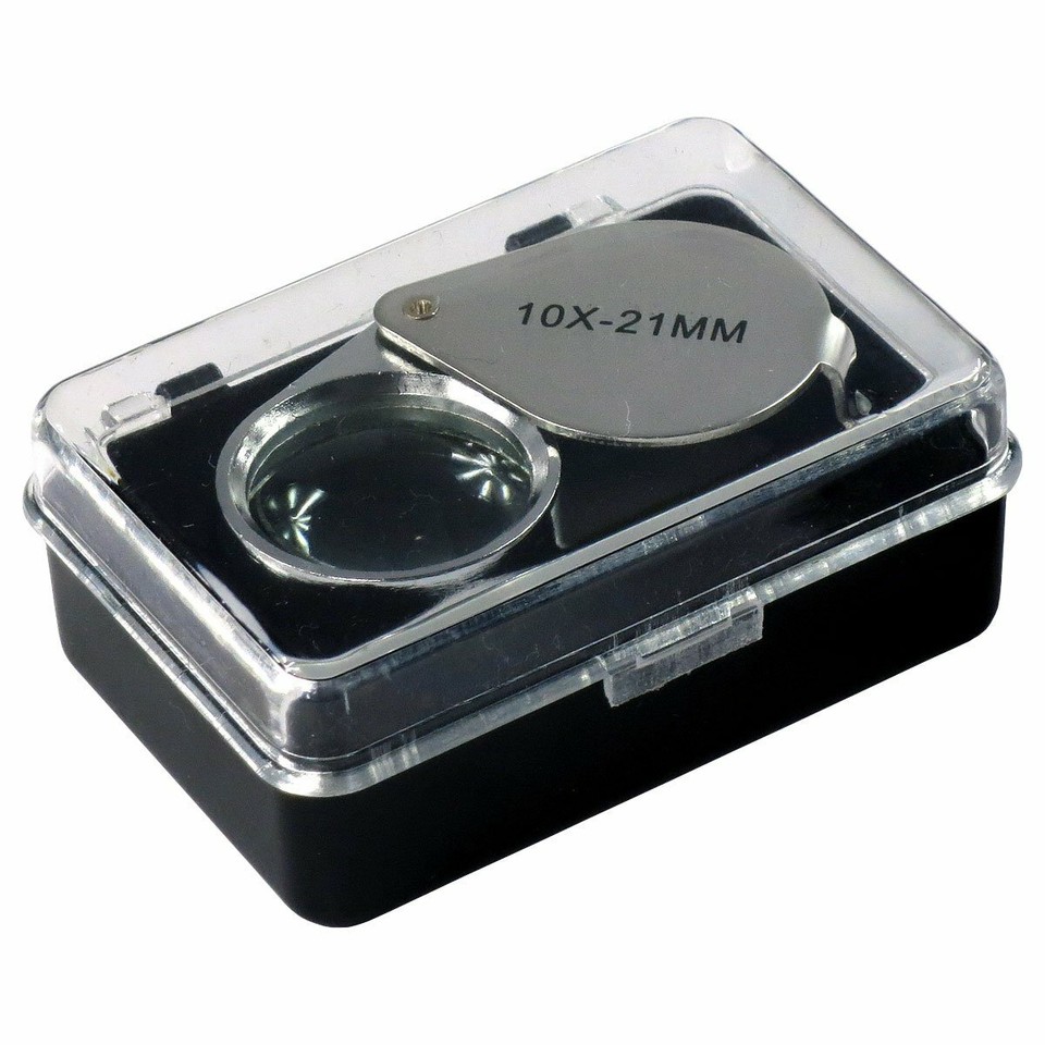 2-Pack 10X + 30X Jewelers Jewelry Eye Loupe Set Optical Magnifying ...
