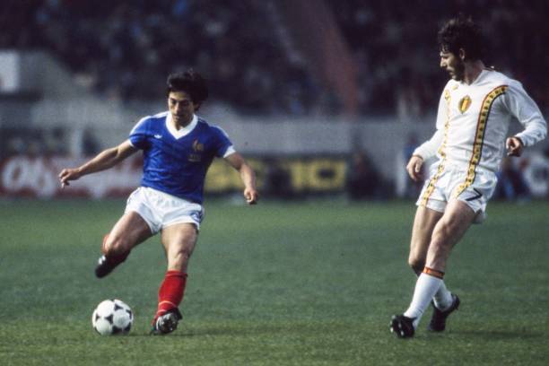 Alain Giresse Of France During The Fifa World Cup Match 1981 OLD PHOTO ...