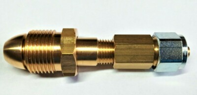 UK PROPANE Gas BOTTLE Cylinder MALE Adapter POL SWIVEL Connector Brass ...