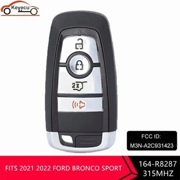 Uncut FOR 2021-2024 FORD BRONCO SPORT SMART KEY PROXIMITY REMOTE FOB ...