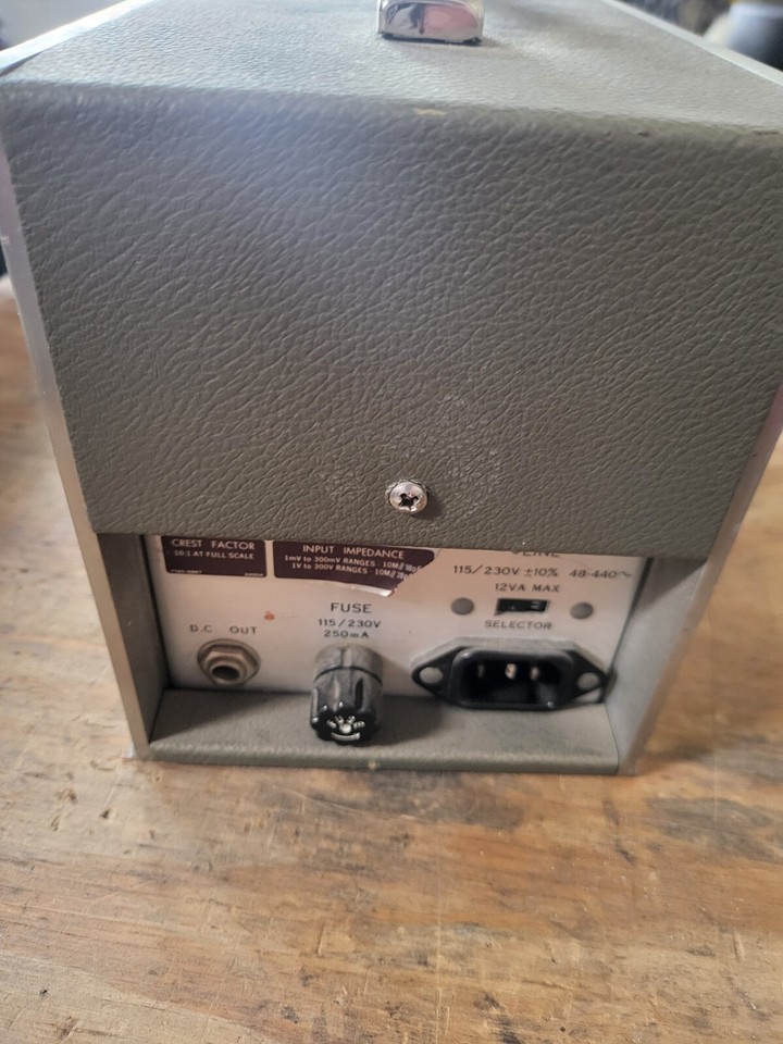 HP Hewlett Packard Model 3400A RMS Voltmeter. Nice Condition | eBay