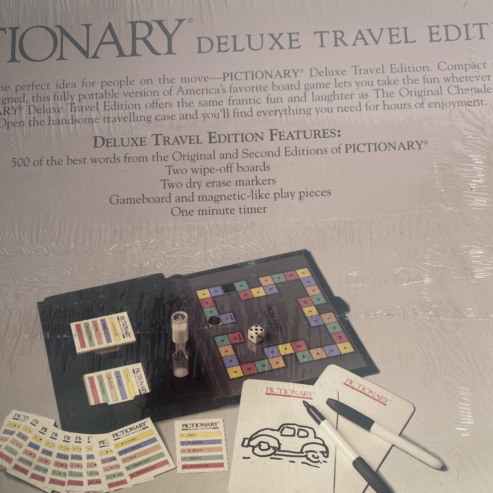 Pictionary Vintage The Game Quick Draw Deluxe Travel Edition 1989 NEW ...