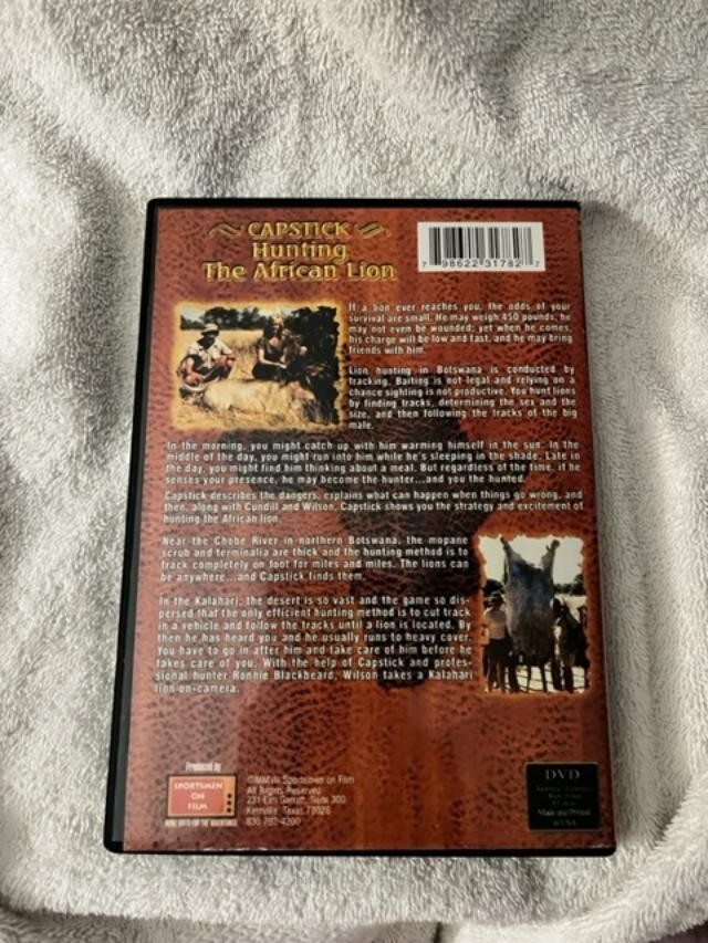 Capstick - Hunting the African Lion (DVD, 2005) 798622317827| eBay
