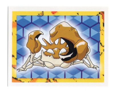 Pokemon Card - 1999 Kingler 99 Sticker - Topps Merlin Nintendo Anime ...