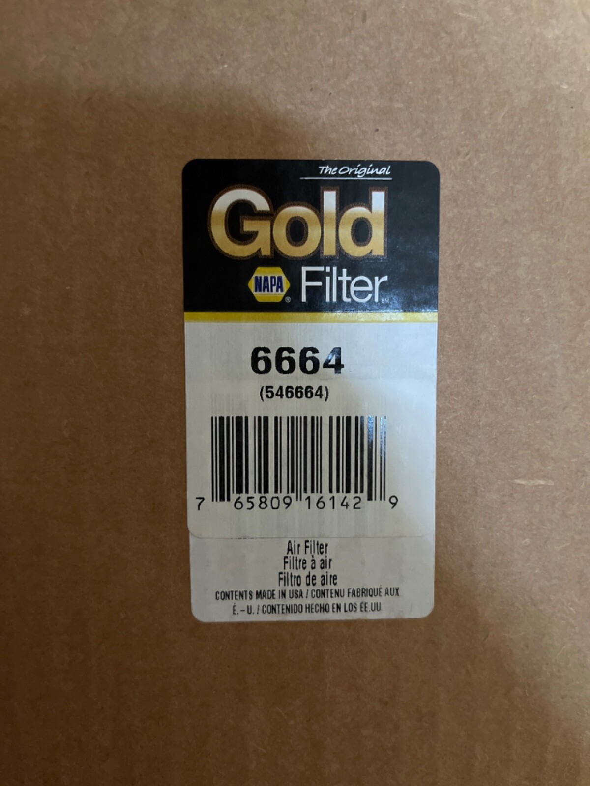 NAPA 6664 - Air filter cross reference