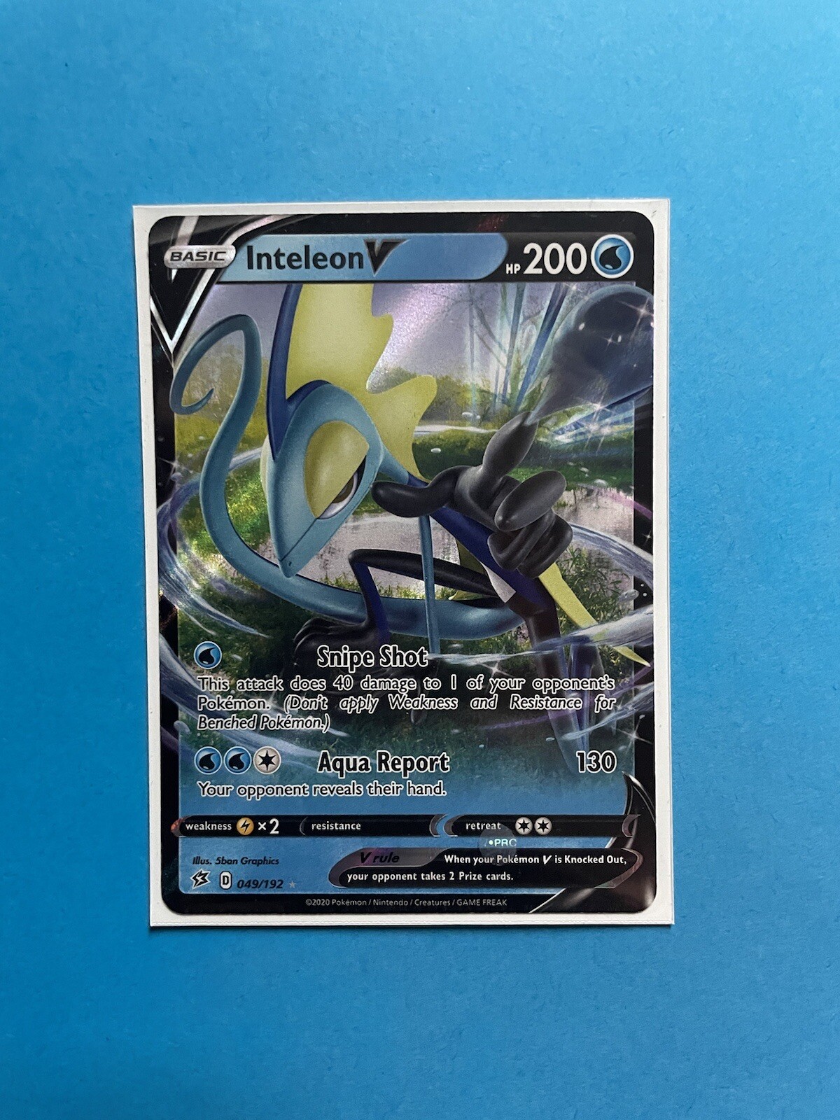 Inteleon V 049/192 - Rebel Clash - Ultra Rare Holo Pokemon Card | eBay