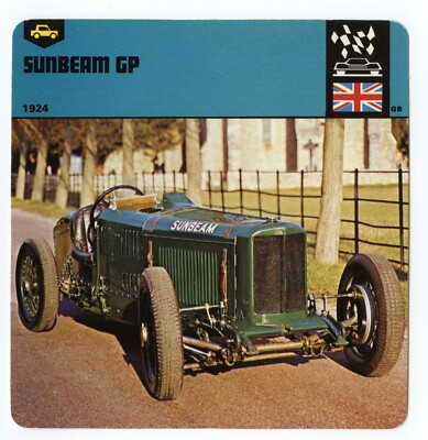 Sunbeam GP - Racing Competition Edito Service Auto Rally Card | eBay