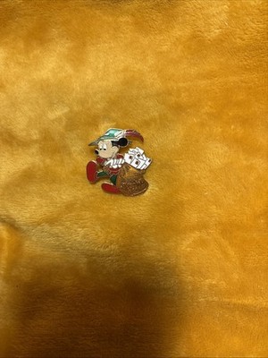 DISNEY STORE MICKEY MOUSE ELF MAILMAN MERRY CHRISTMAS 1993 PIN ~ FREE ...