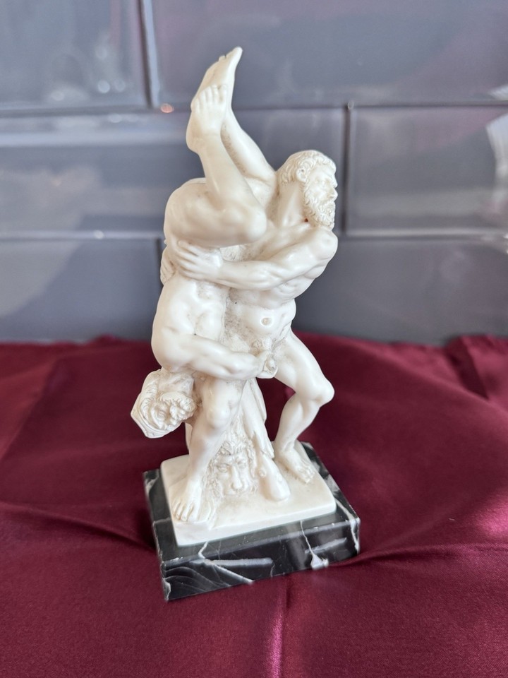 Hercules and Diomedes Greek 8th Labor Sculpture – A. Santini – Made in ...