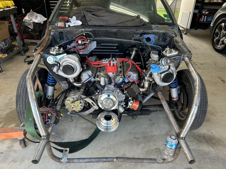 Twin Turbo TT FOR FORD MUSTANG 260 289 302 351 5.0L KIT FOX BODY ...