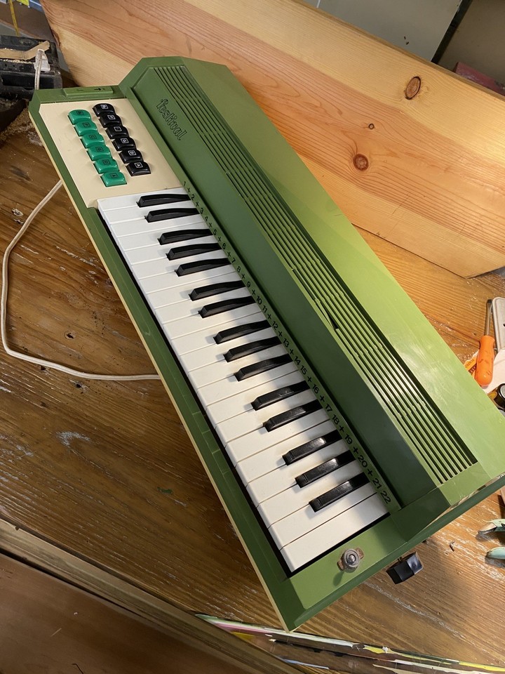 VINTAGE Italian RARE Festival Electric Keyboard Organ Works Tested | eBay