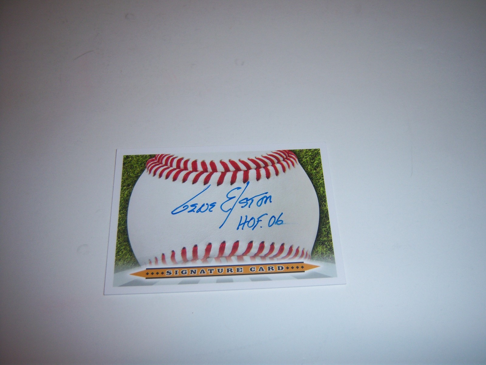 GENE ELSTON HOUSTON ASTROS,HOF 06 JSA/STAMP SIGNED CARD | eBay