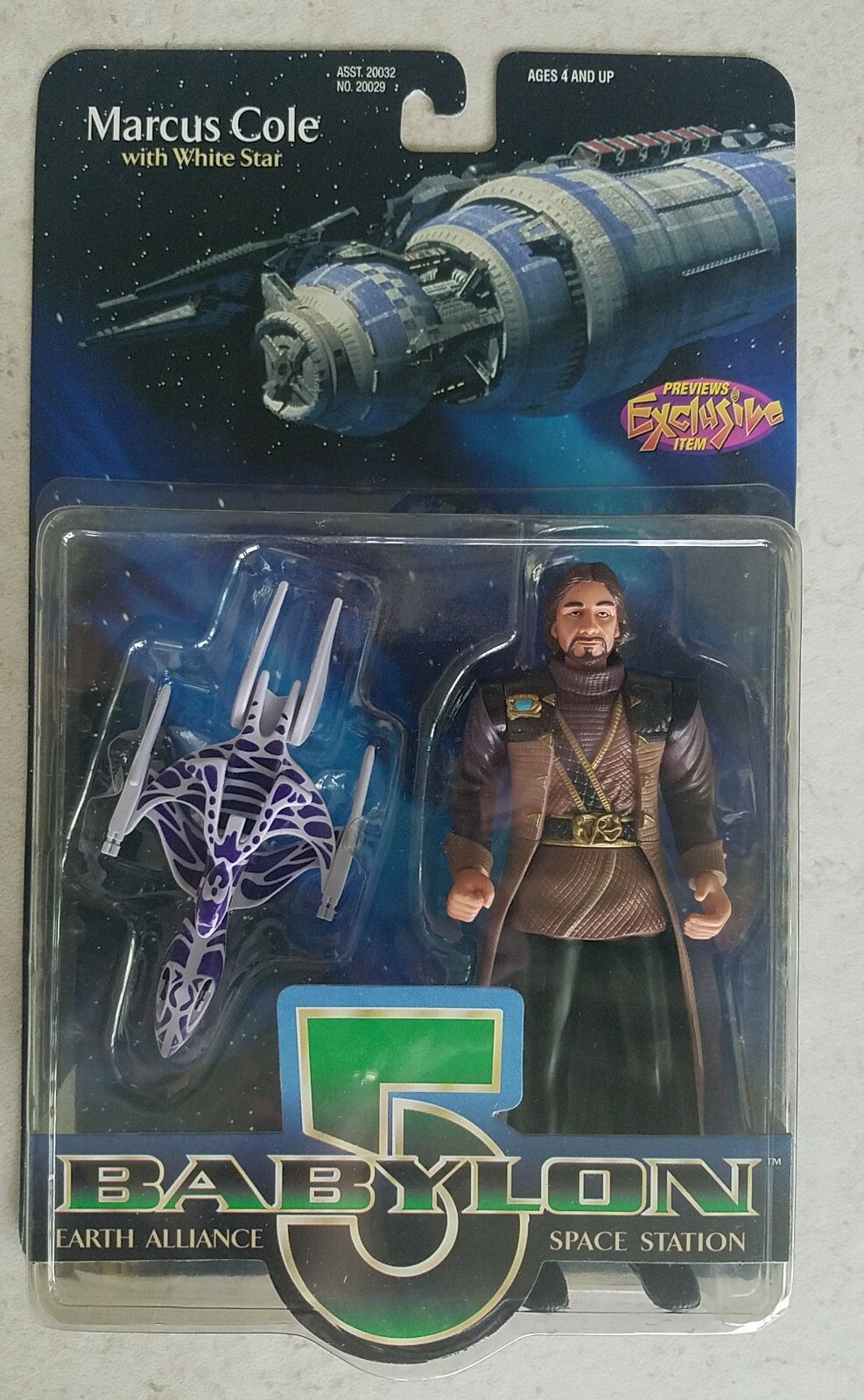 NEW BABYLON 5 MARCUS COLE EXCLUSIVE PREMIERE EDITION 1998 ACTION FIGURE ...