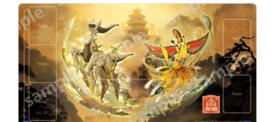 Pokemon TCG Playmat Pikachu With The Ho-oh Kite & Arceus Chinese 2024 ...